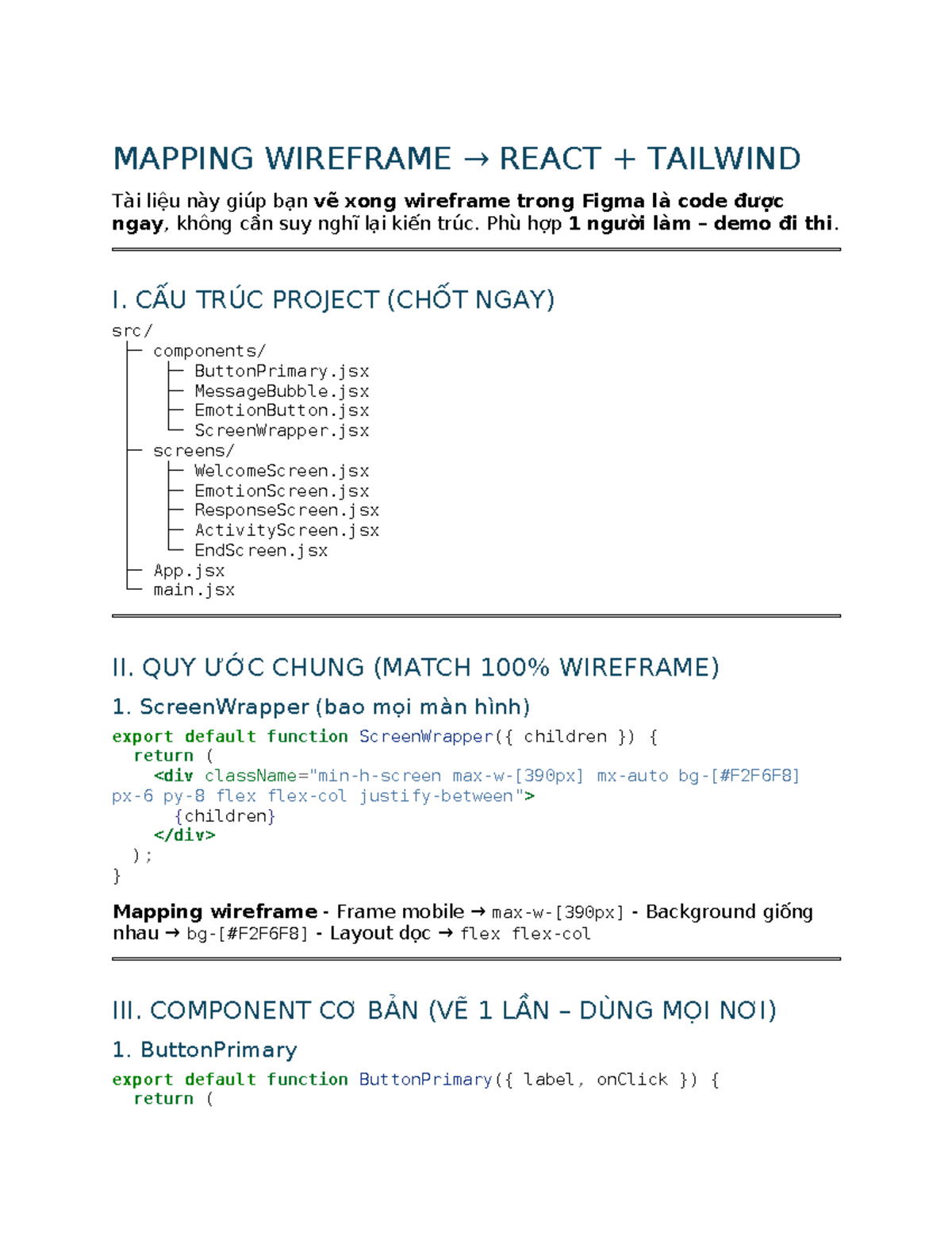 Mapping Wireframe to React + Tailwind: Code Immediately After Design ...