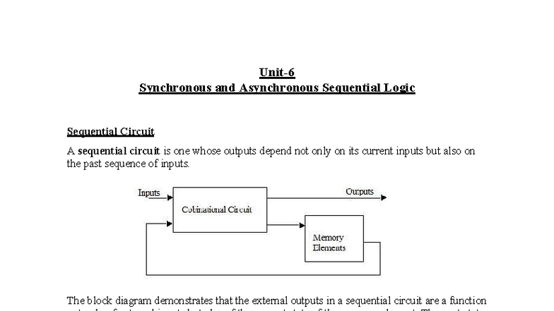Digital Logic 2 BSc.CSIT: Synchronous vs Asynchronous Sequential ...