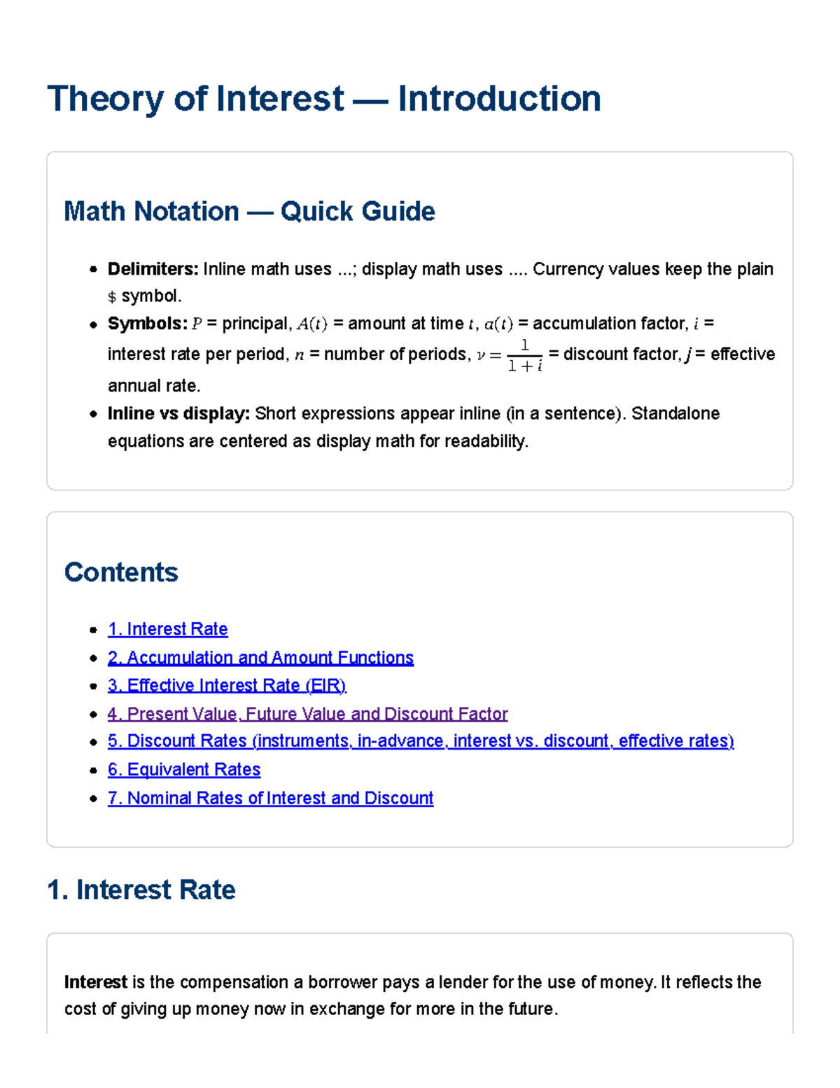 Theory of Interest: Understanding Nominal vs Effective Rates (MATH 101 ...