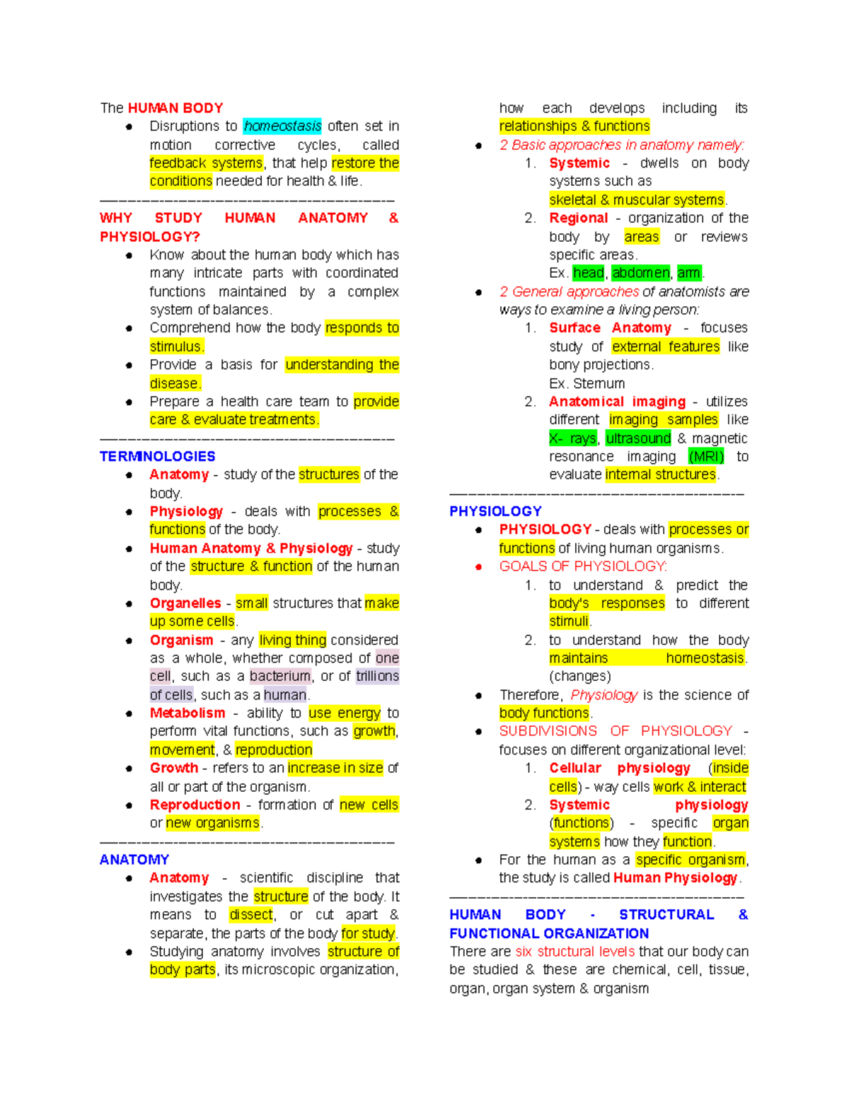 Reviewer Anaphylec Human-BODY - The HUMAN BODY Disruptions to ...