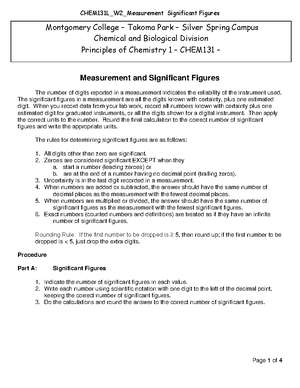 Chem 131 final review - 1 CHEM 131 Final Exam Review Worksheet Based on ...