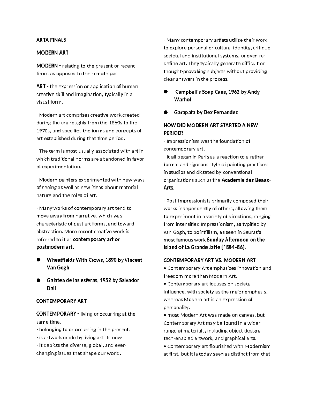 Inbound 3304262869305815250 - ARTA FINALS MODERN ART MODERN - relating to the present or recent ...