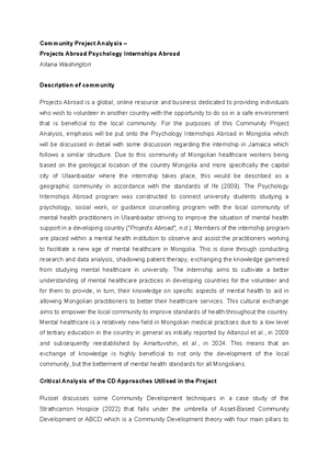 [Solved] Provide an intervention example for each of the potential needs - Working with ...