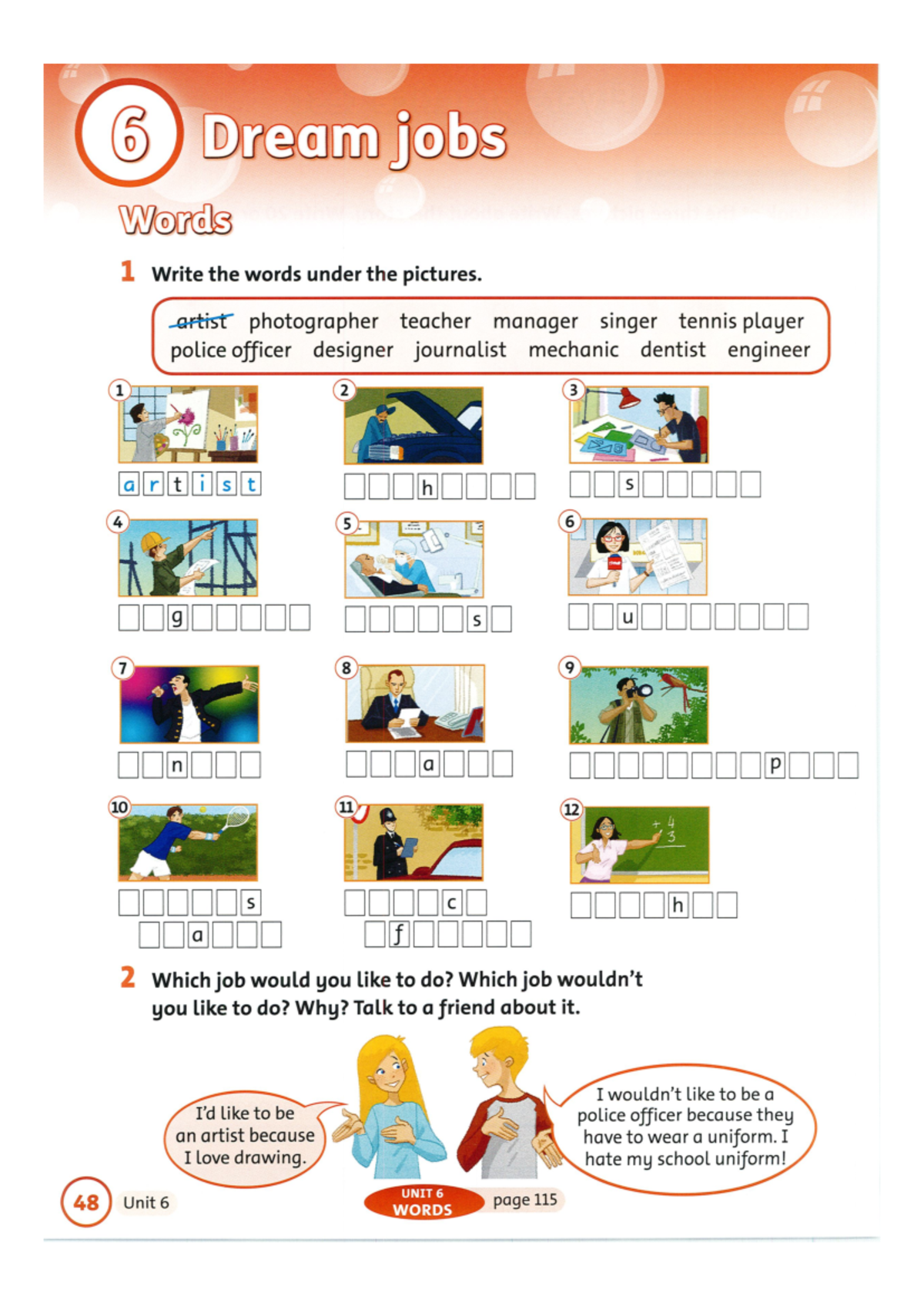 Unit 6 - Dream job - This is a unit for teaching kids - Dream jobs ...