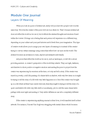 [Solved] HUM 215 Module Six Journal Guidelines and Rubric Overview ...