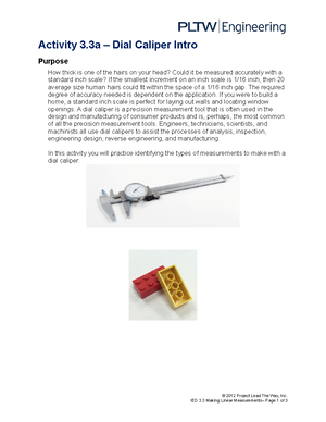 Activity 2.1.1-Tolerate This - PLTW - IED - Unit 2 - Lesson 2 ...