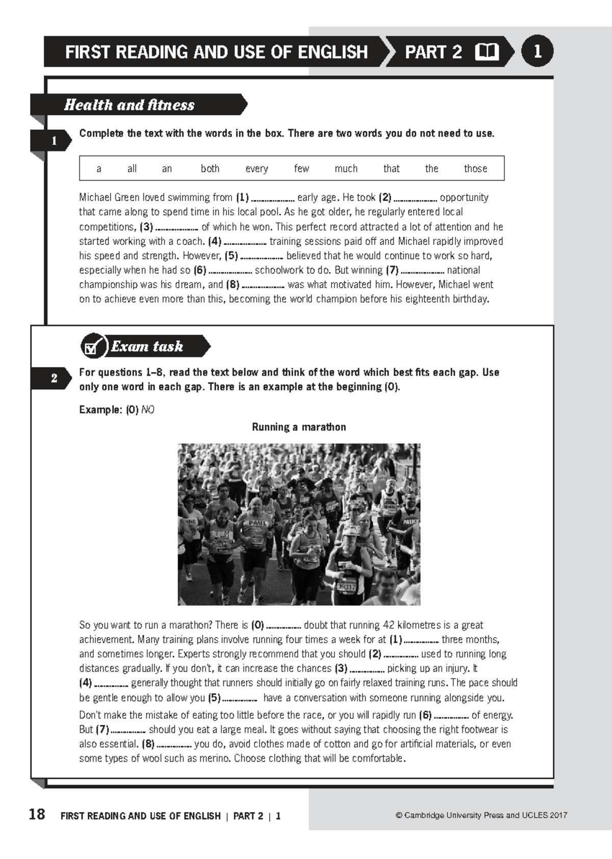 B2 Reading and Use of English - Part 2 Exam Practice - Studocu