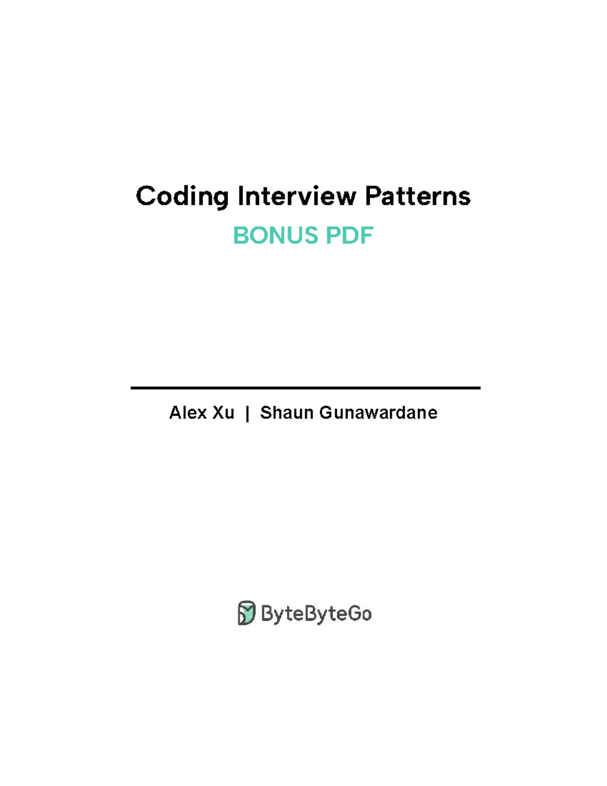 Coding Interview Patterns: Essential Techniques & Strategies (Bonus PDF) - Studocu