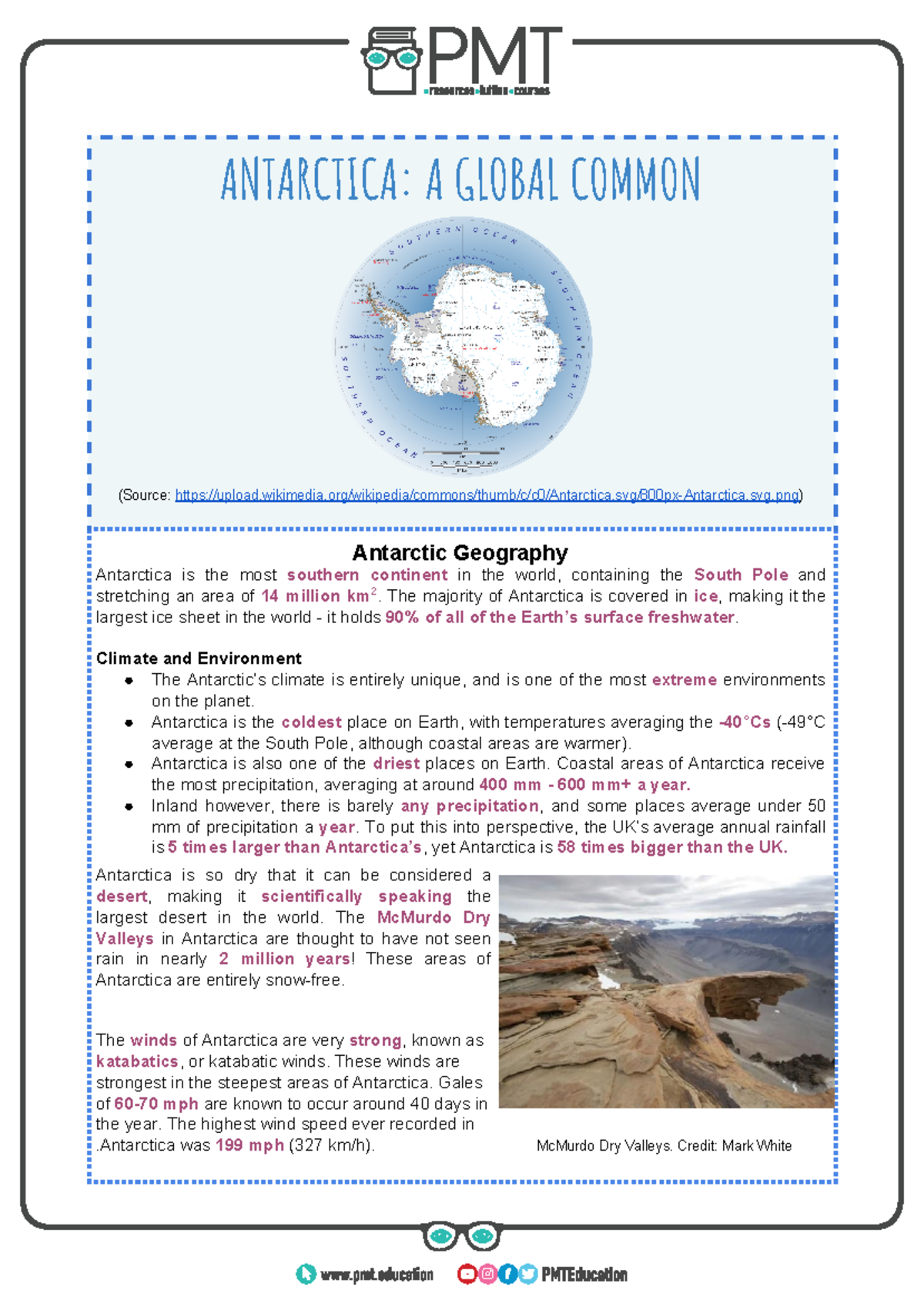 PMT - Antarctica: Environmental Challenges & Global Commonality Case ...