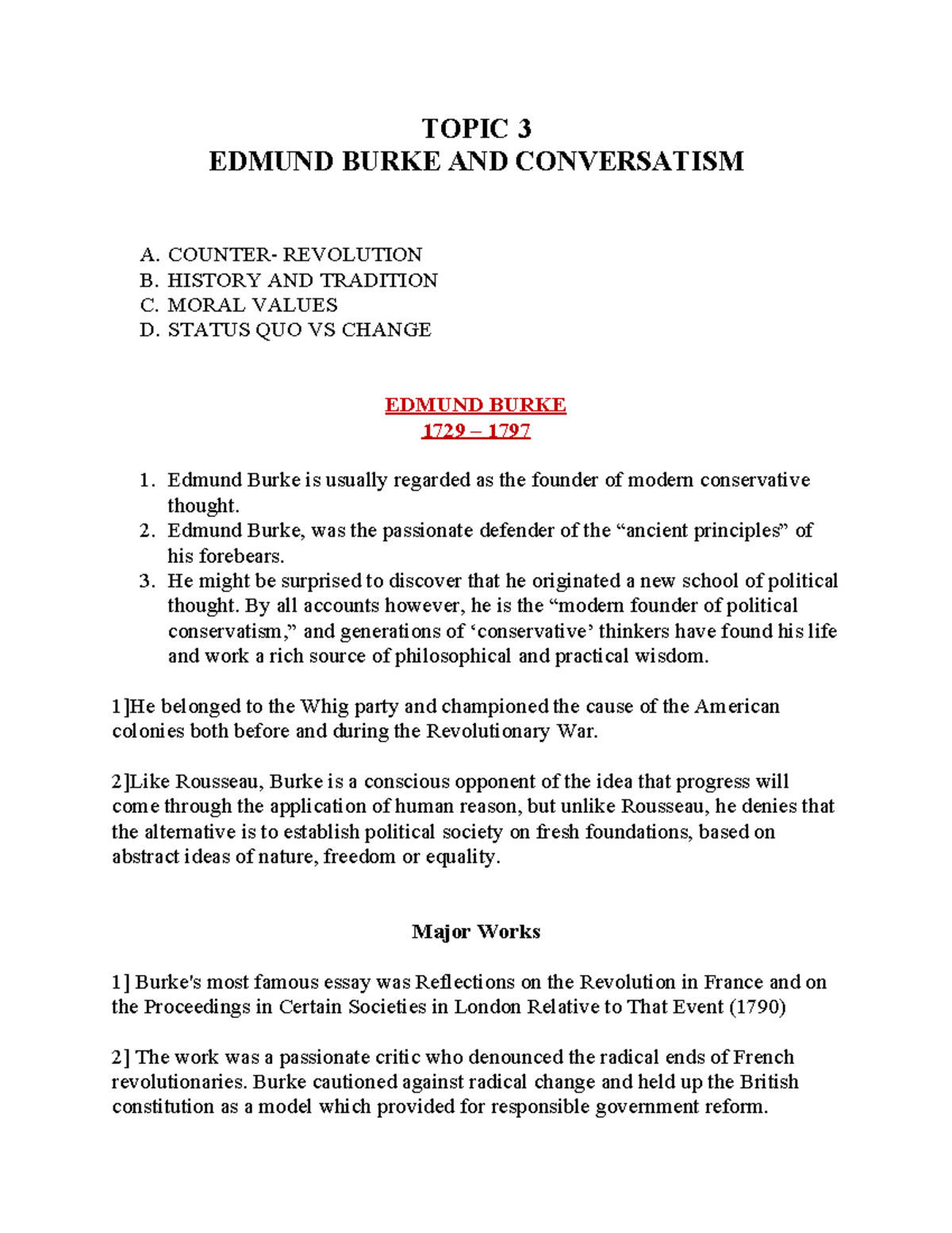 Edmund Burke's Conservatism: Tradition, Change & Moral Values Analysis ...