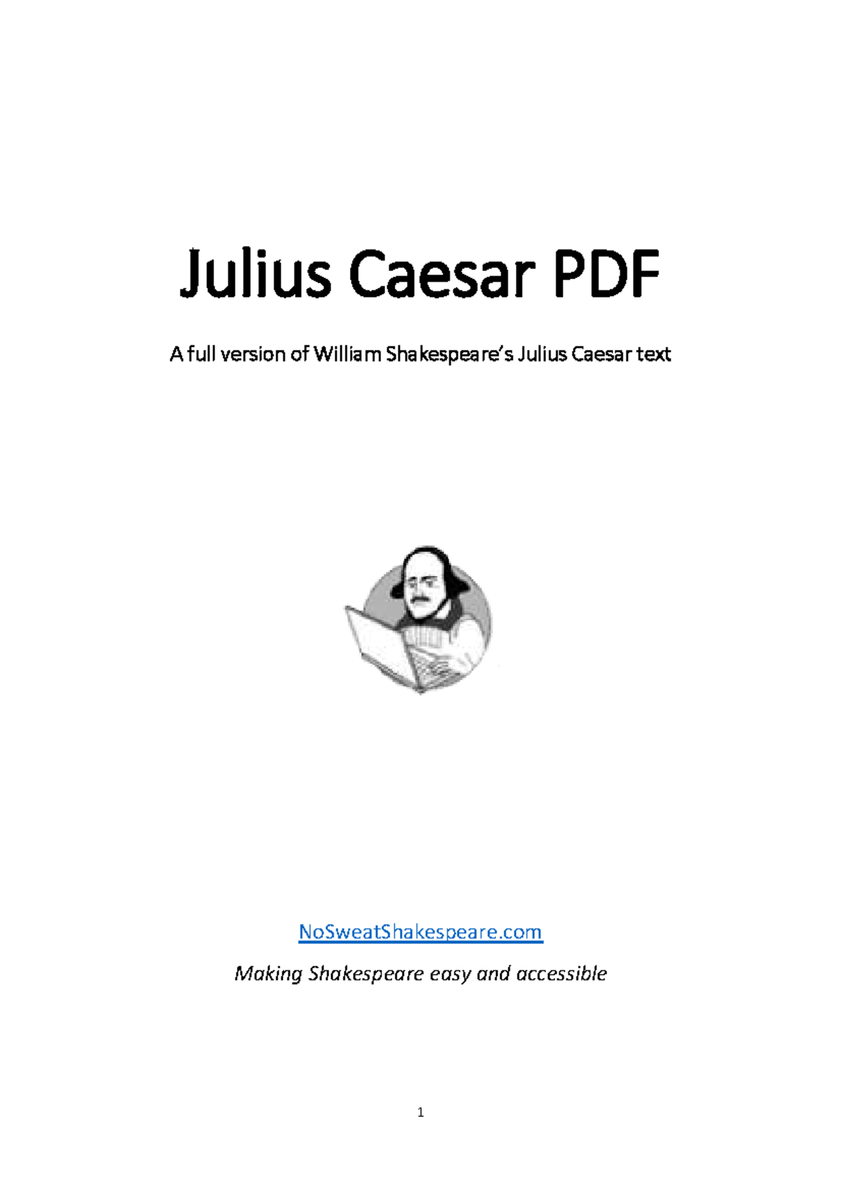 Julius Caesar - Full Text of Shakespeare's Play - Studocu