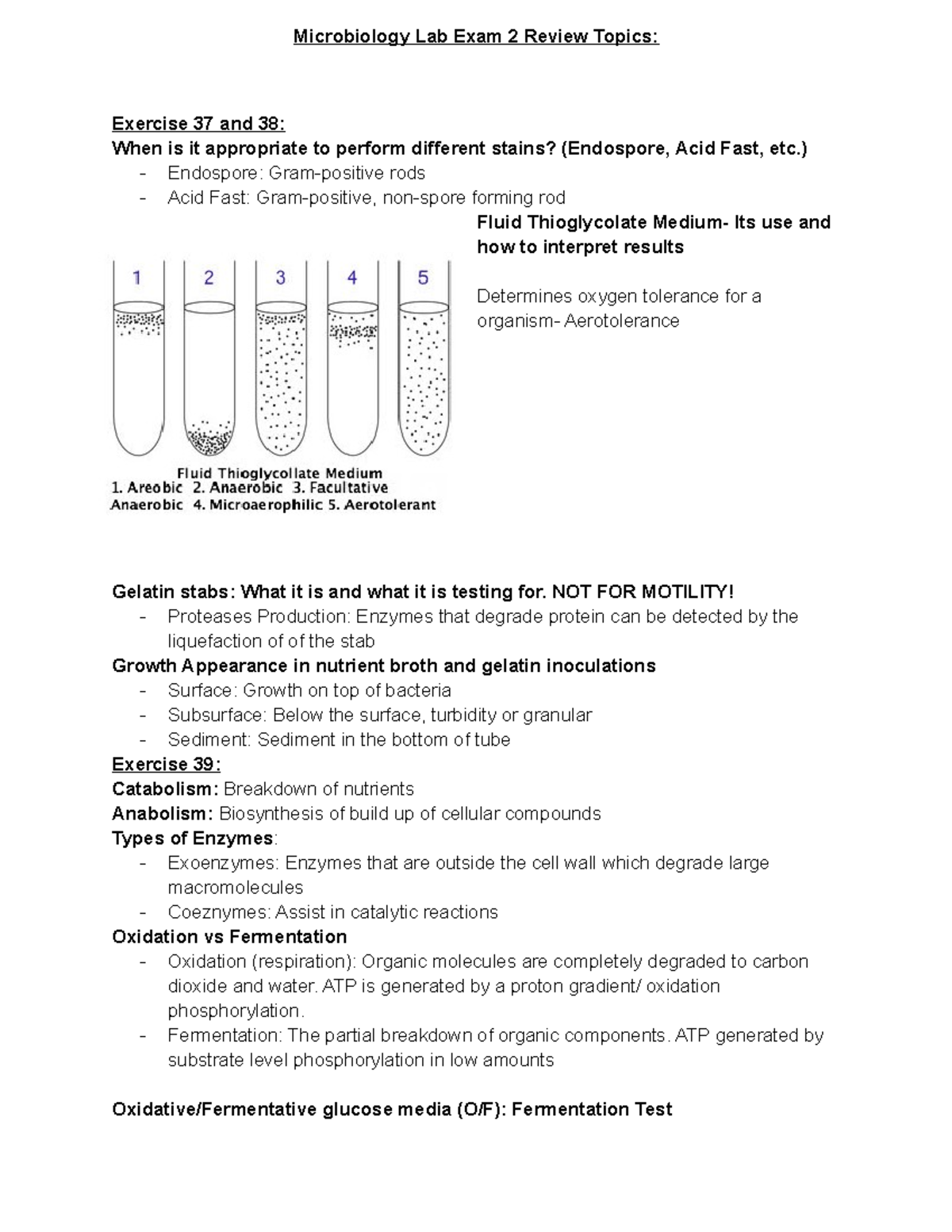 Starks's Microbiology- Lab Exam 2 Study Guide - Microbiology Lab Exam 2 ...