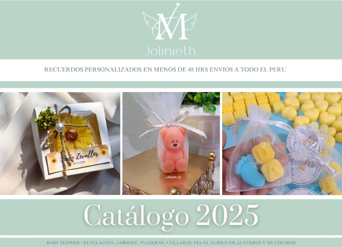 MP Jolinieth Catálogo de Recuerdos Personalizados para Baby Shower 2025 ...