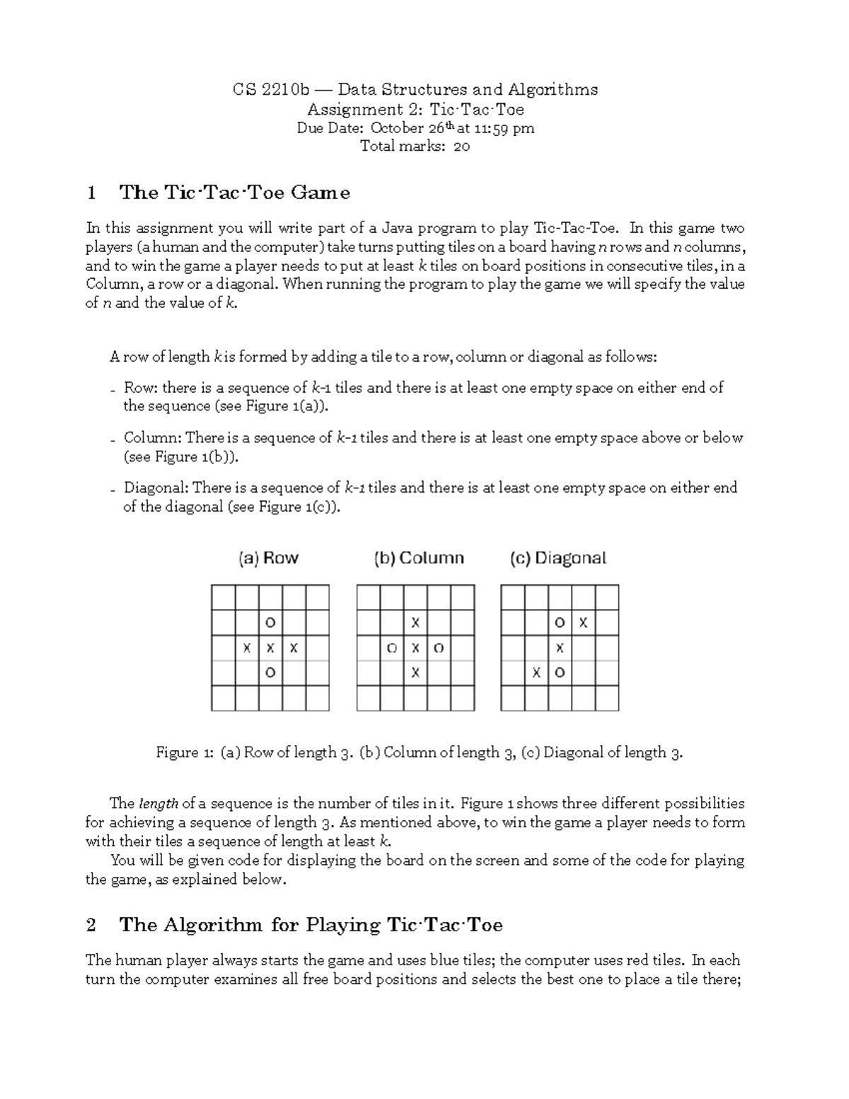 Assignment 2 - CS 2210b — Data Structures and Algorithms Assignment 2 ...