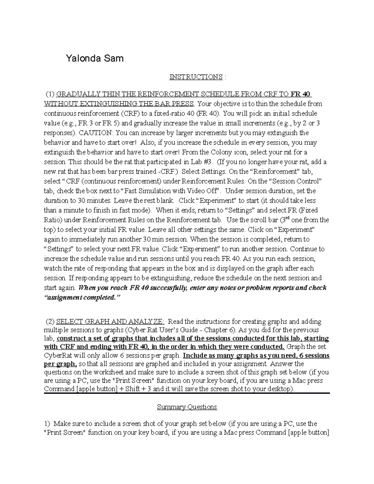 Cyber Rat Exercise 4: Transitioning from CRF to FR 40 - Analysis - Studocu