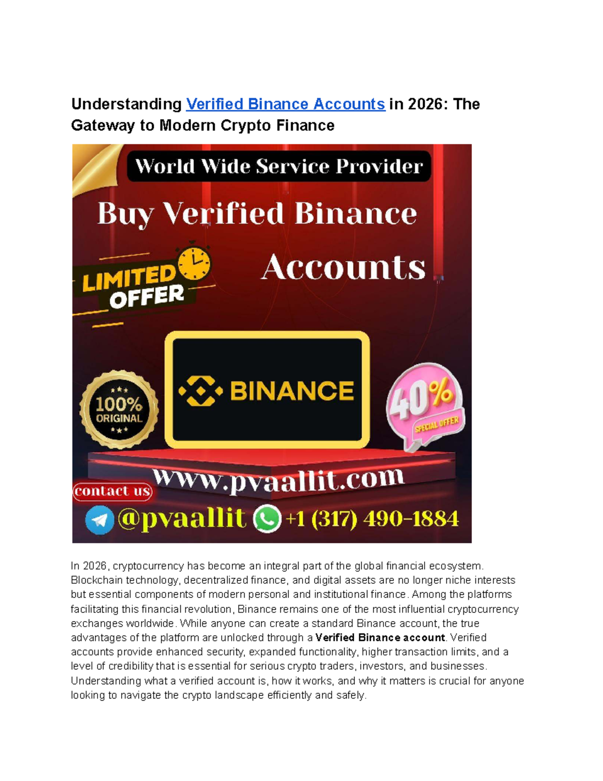 Understanding Verified Binance Accounts in 2026: A Key to Crypto ...