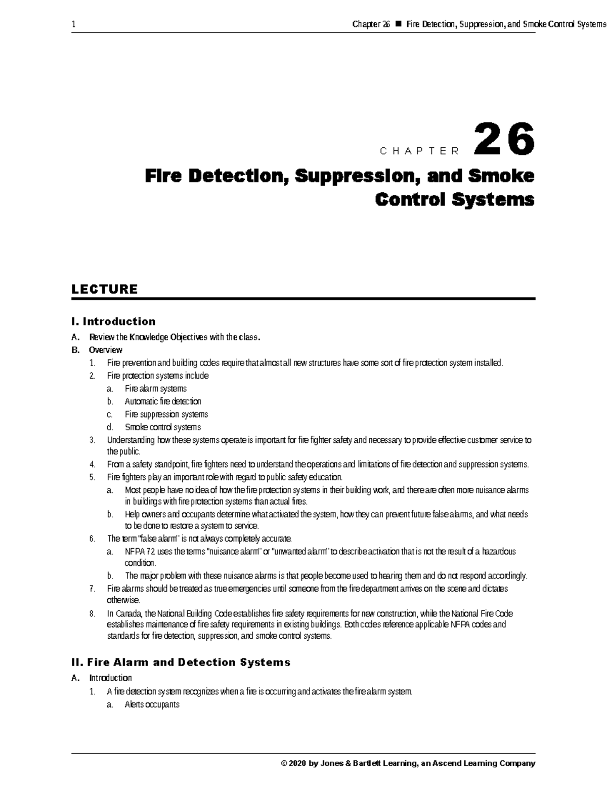 CH26 Fire Detection, Suppression, and Smoke Control Systems Lecture ...