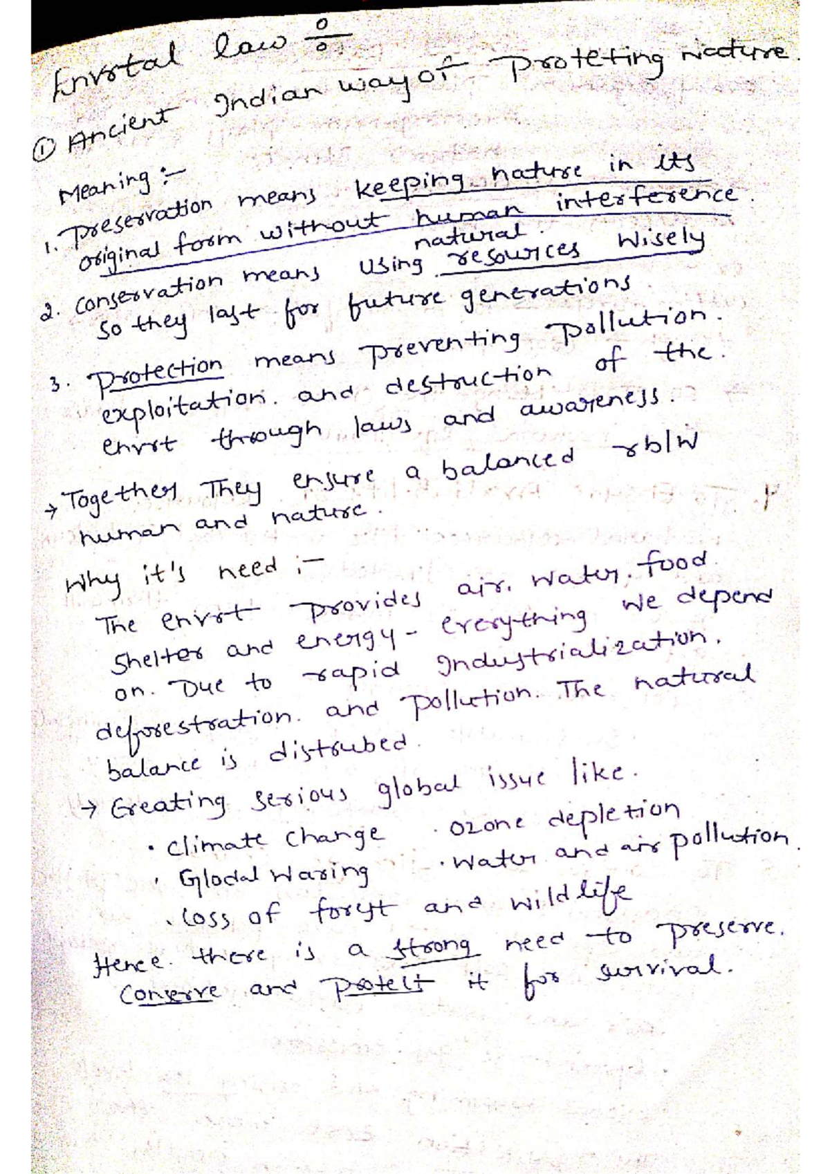 Envrt 2026 - Lecture Notes on Ancient Indian Environmental Protection ...
