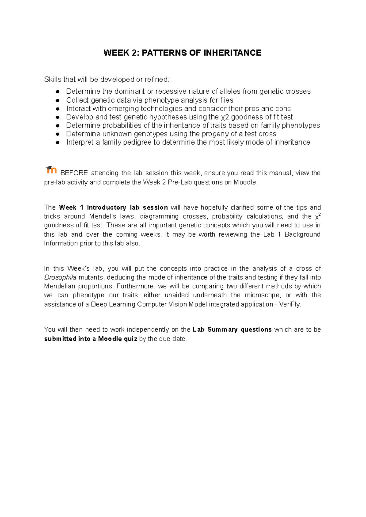 Week 2 Lab Manual Patterns of Inheritance Final 2024 - WEEK 2: PATTERNS ...