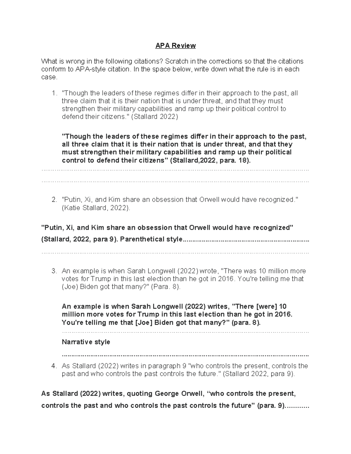 APA Citation Corrections: Understanding APA Style Rules - APA Review ...