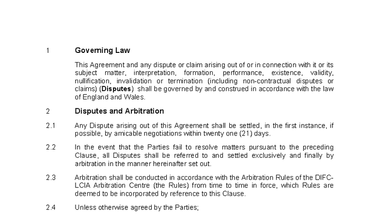 Building Contract 1 - Extract of Relevant Provisions - 1 Governing Law ...