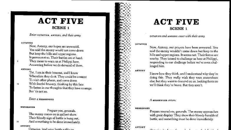 Julius Caesar ACT 5 - Scene Summaries and Analysis - Studocu