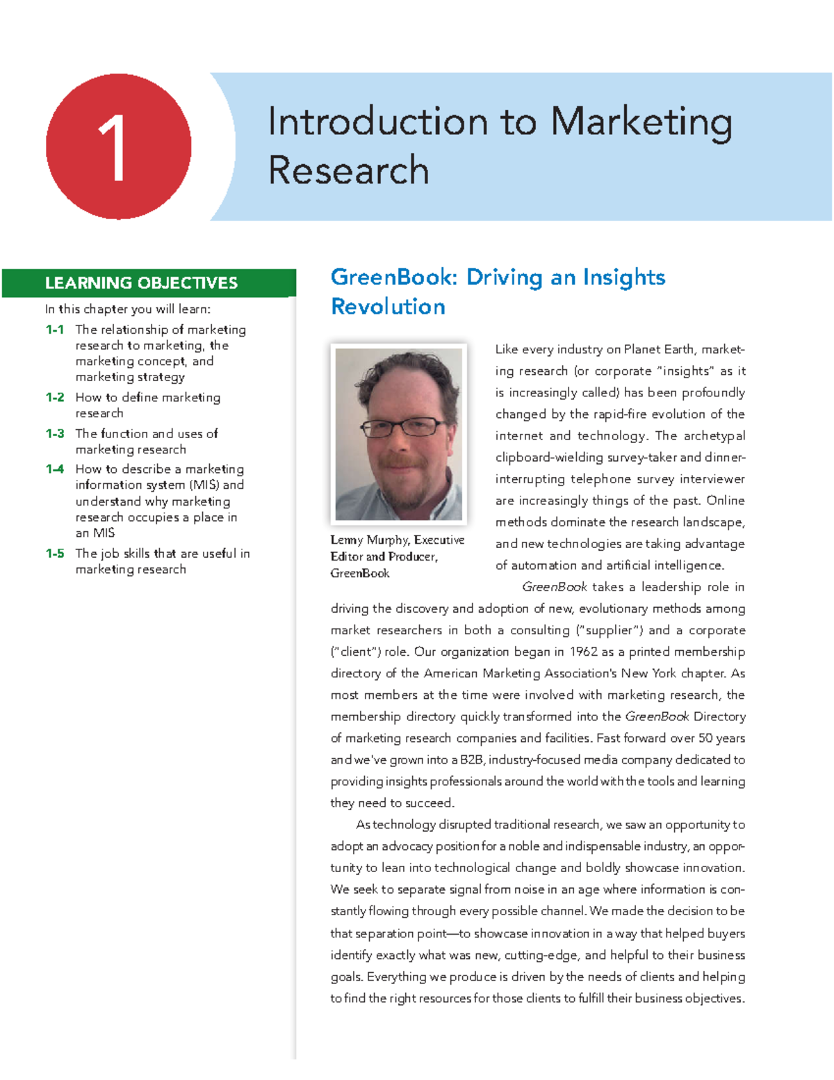 Chapter 1: Introduction to Marketing Research - MKTG 101 Insights - Studocu