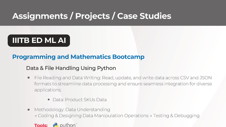IIITB ED ML AI Assignments: Case Studies & Data Analysis Techniques ...