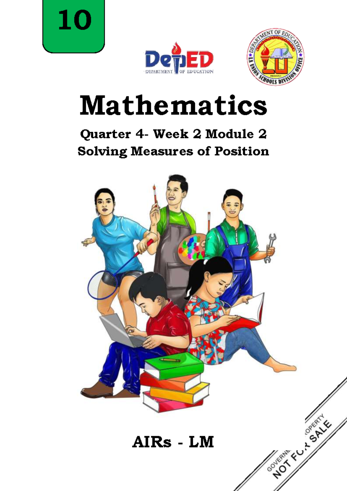 AIRs-LM MATH-10- Quarter-4-Week-2 Module-2- Rhonavi- Masangkay - Mathematics Quarter 4- Week 2 ...