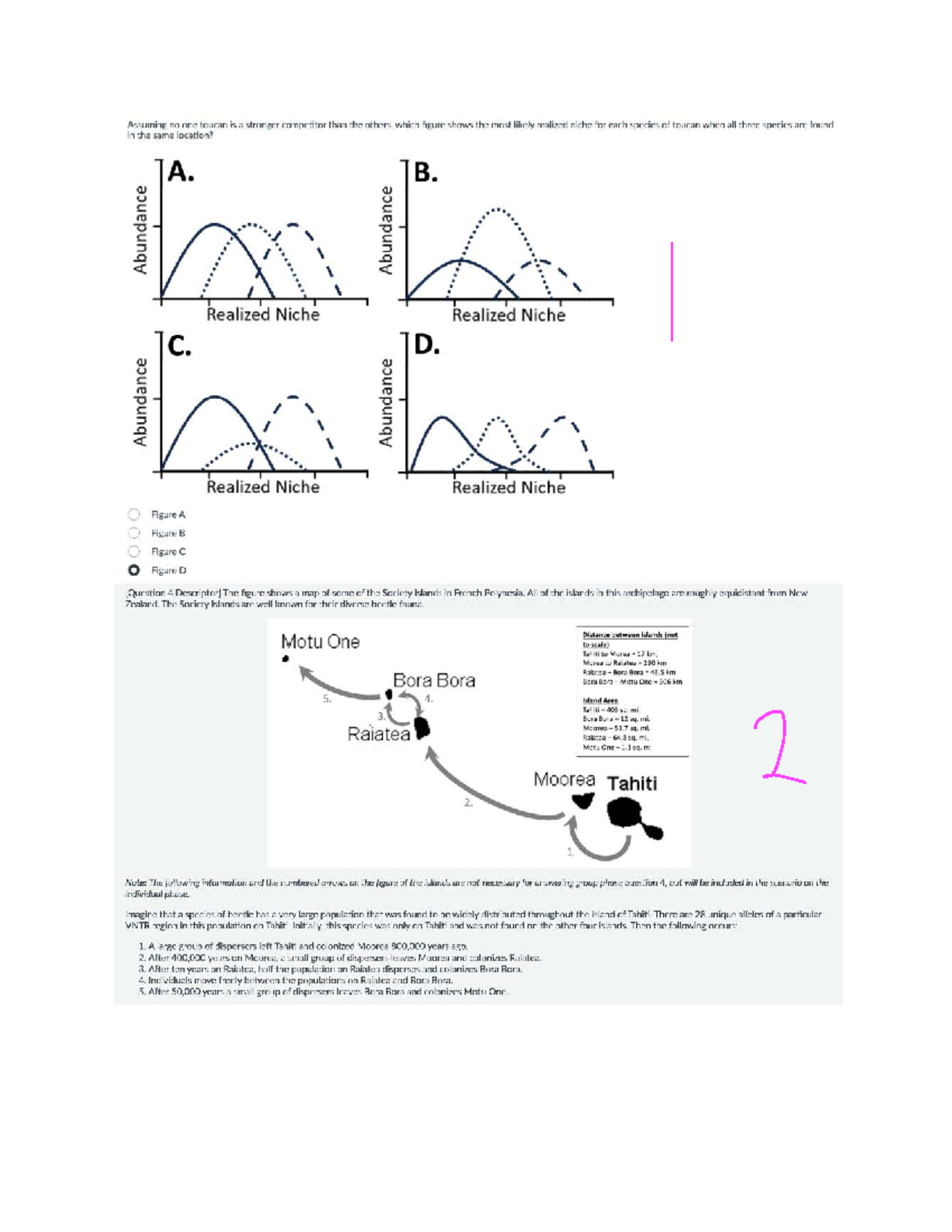 BIO Final Exam Models: Niche Competition and Species Distribution - Studocu