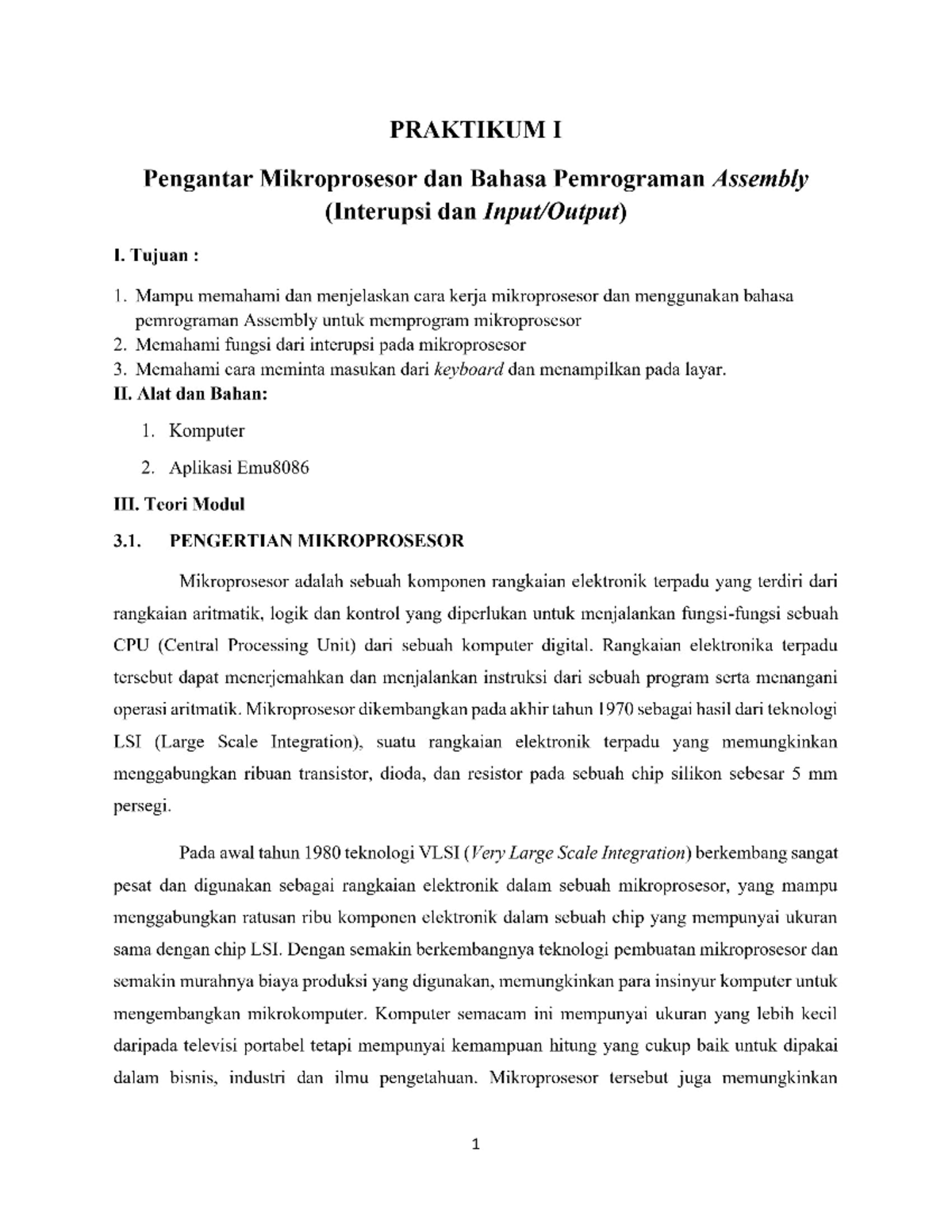 Mikroprosesor Praktikum 1 Peserta - Sistem Digital dan Mikroprosesor ...