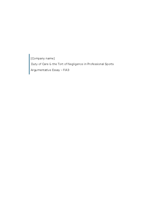 Inquiry report sample - 171617 Legal Studies 2019 v1. IA2 high level ...