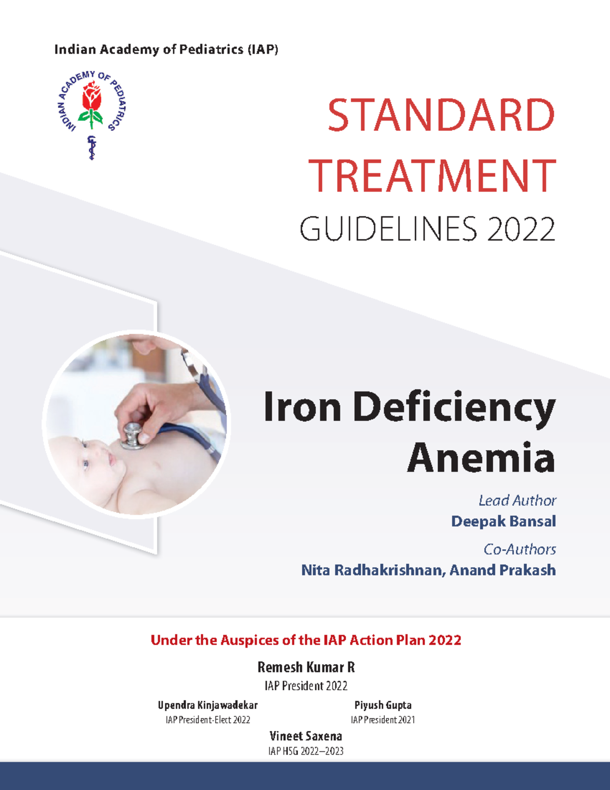 Ch 059 Iron Deficiency Anemia: IAP Treatment Guidelines 2022 - Studocu