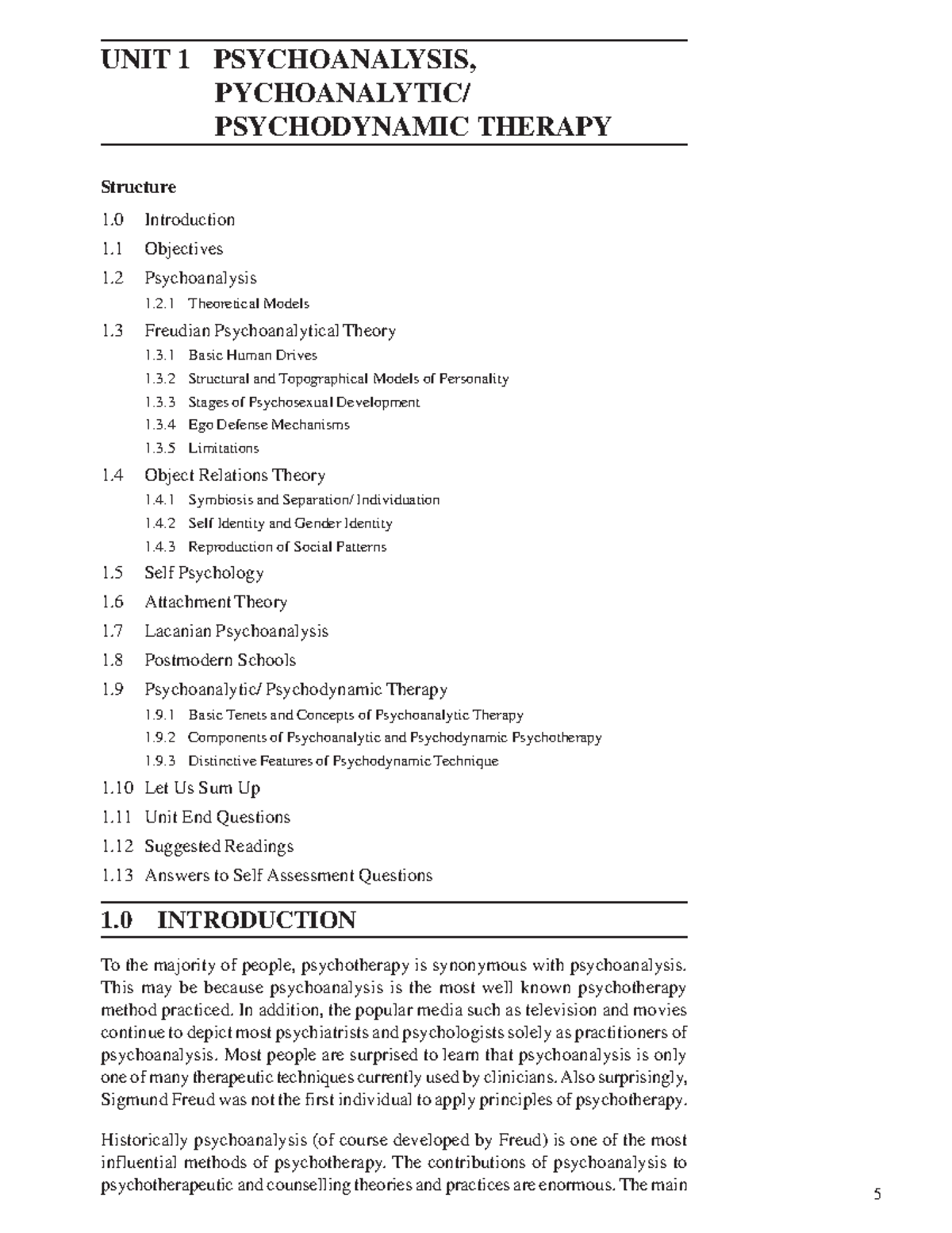 Psychoanalysis and Psychodynamic Therapy: An Overview and Analysis ...