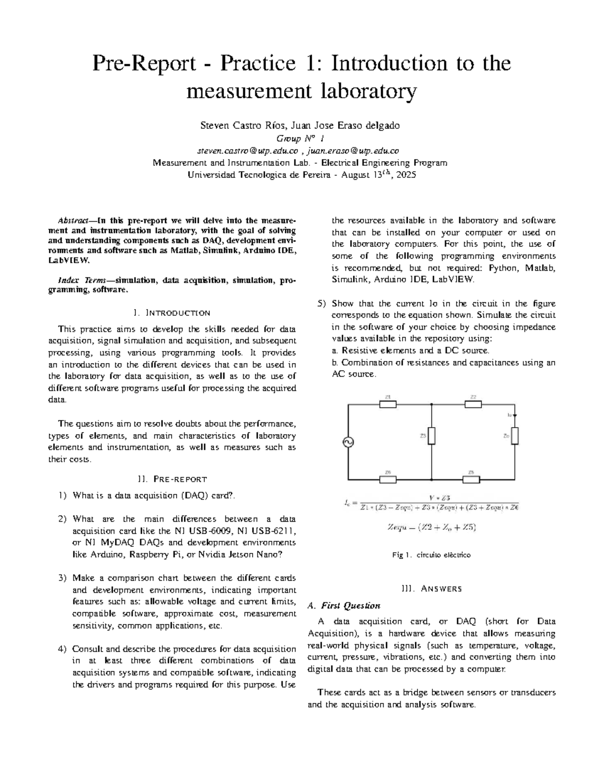 Measurement & Instrumentation Lab: Intro to DAQ & Software (EE 101 ...