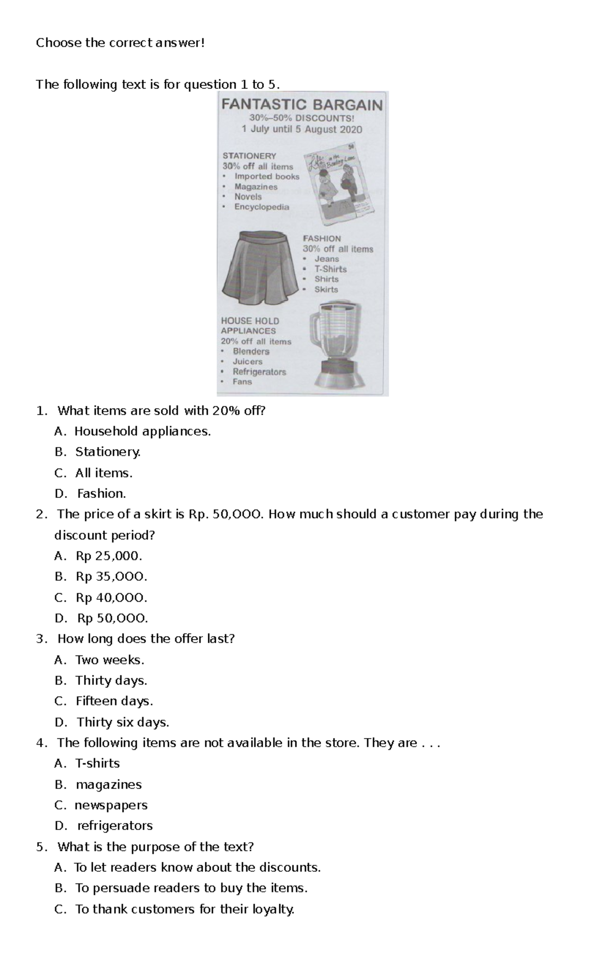 Exercise Advertisement Practice Questions - Studocu