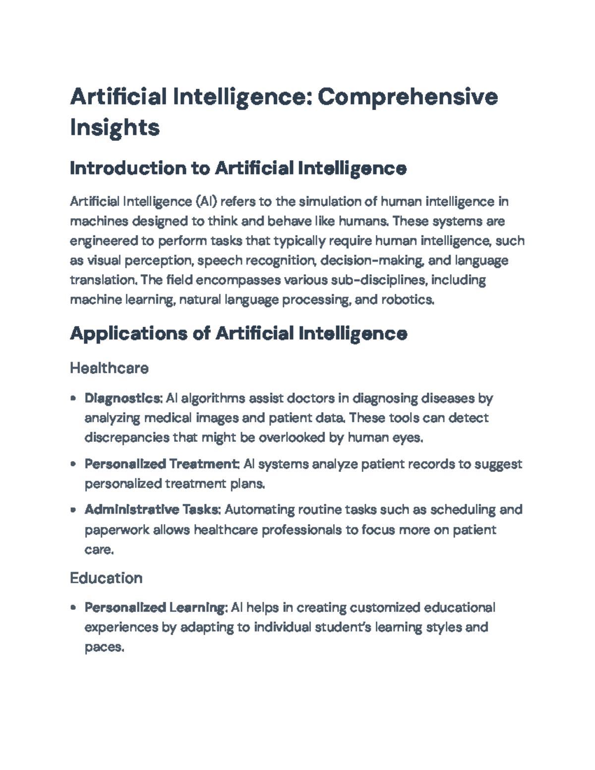 AI 101: Overview of AI Applications & Ethical Implications - Studocu