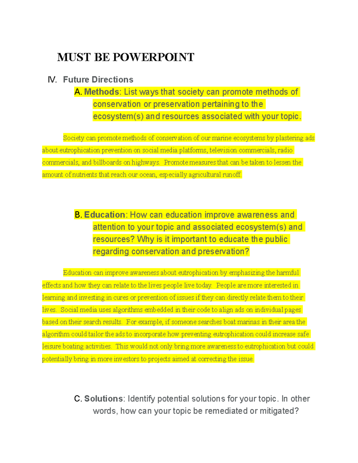 BIO120 Milestone Three - Future Directions and Conclusion Presentation ...