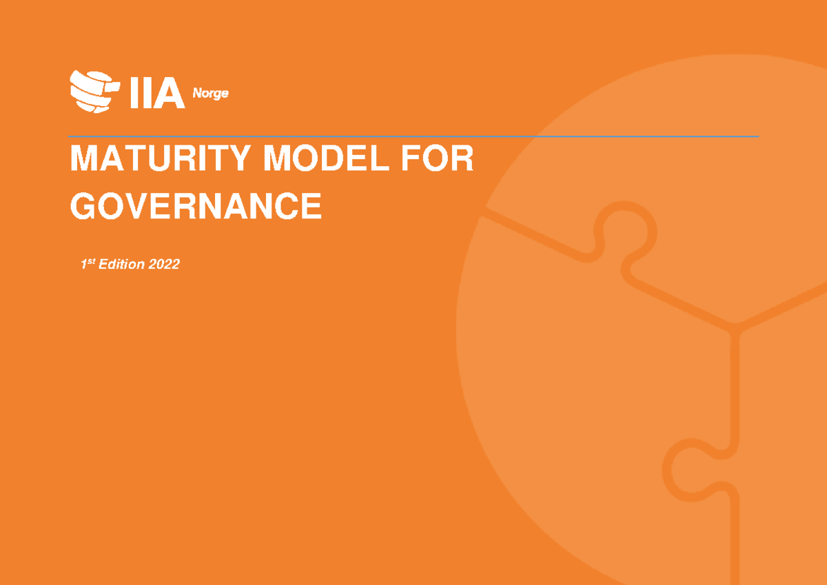 Maturity-Model-for-Governance 1 - MATURITY MODEL FOR GOVERNANCE 1 st ...
