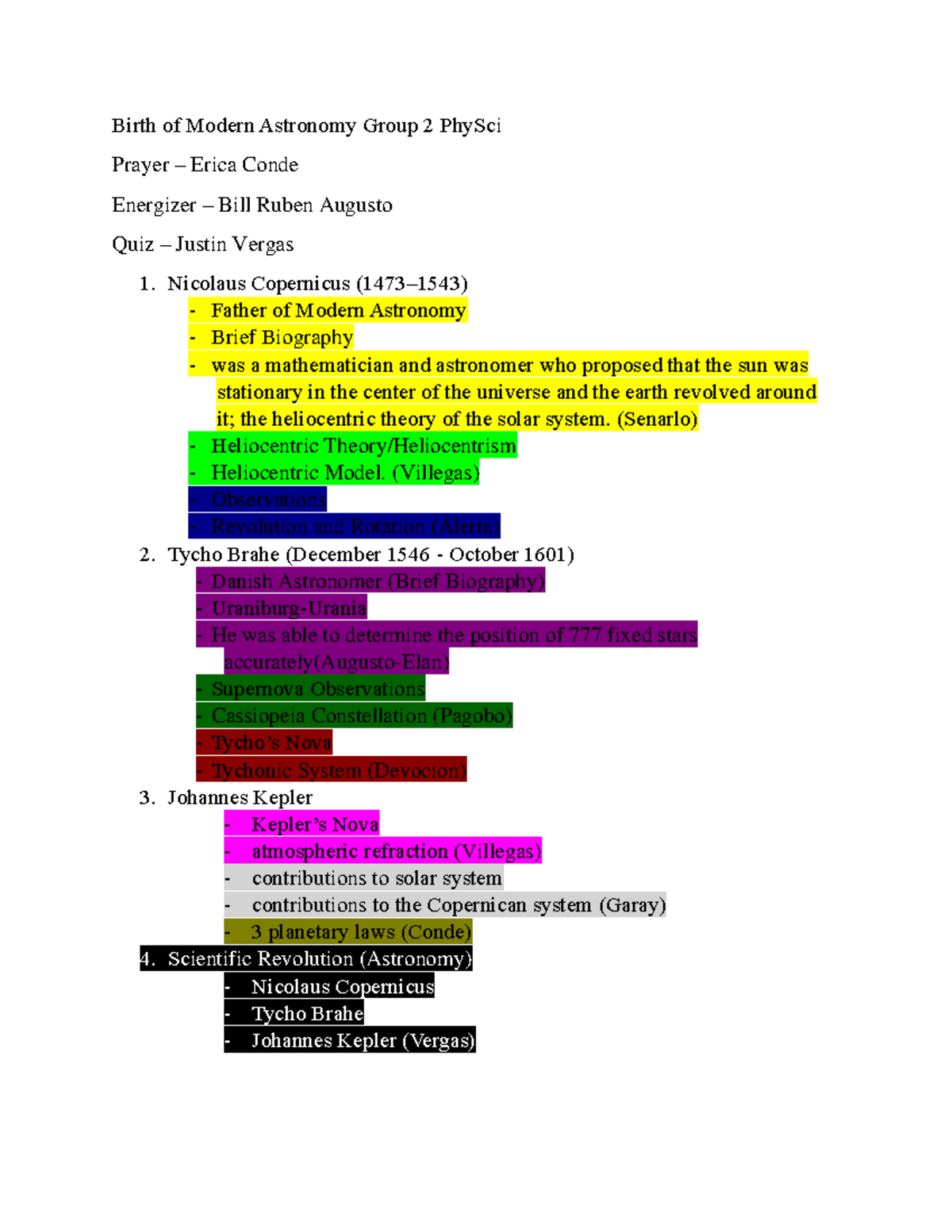 Birth of Modern Astronomy - Nicolaus Copernicus (1473–1543) - Father of ...