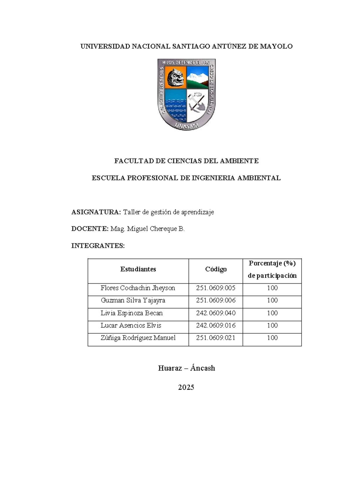 TGA - Impacto del Drenaje Ácido por Retroceso Glaciar en Quillcay - Studocu