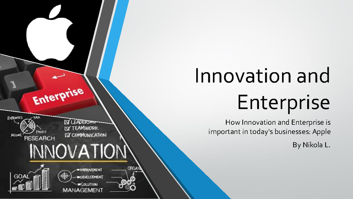 Unit 1 Assignment 3A: Innovation & Enterprise in Today's Businesses ...