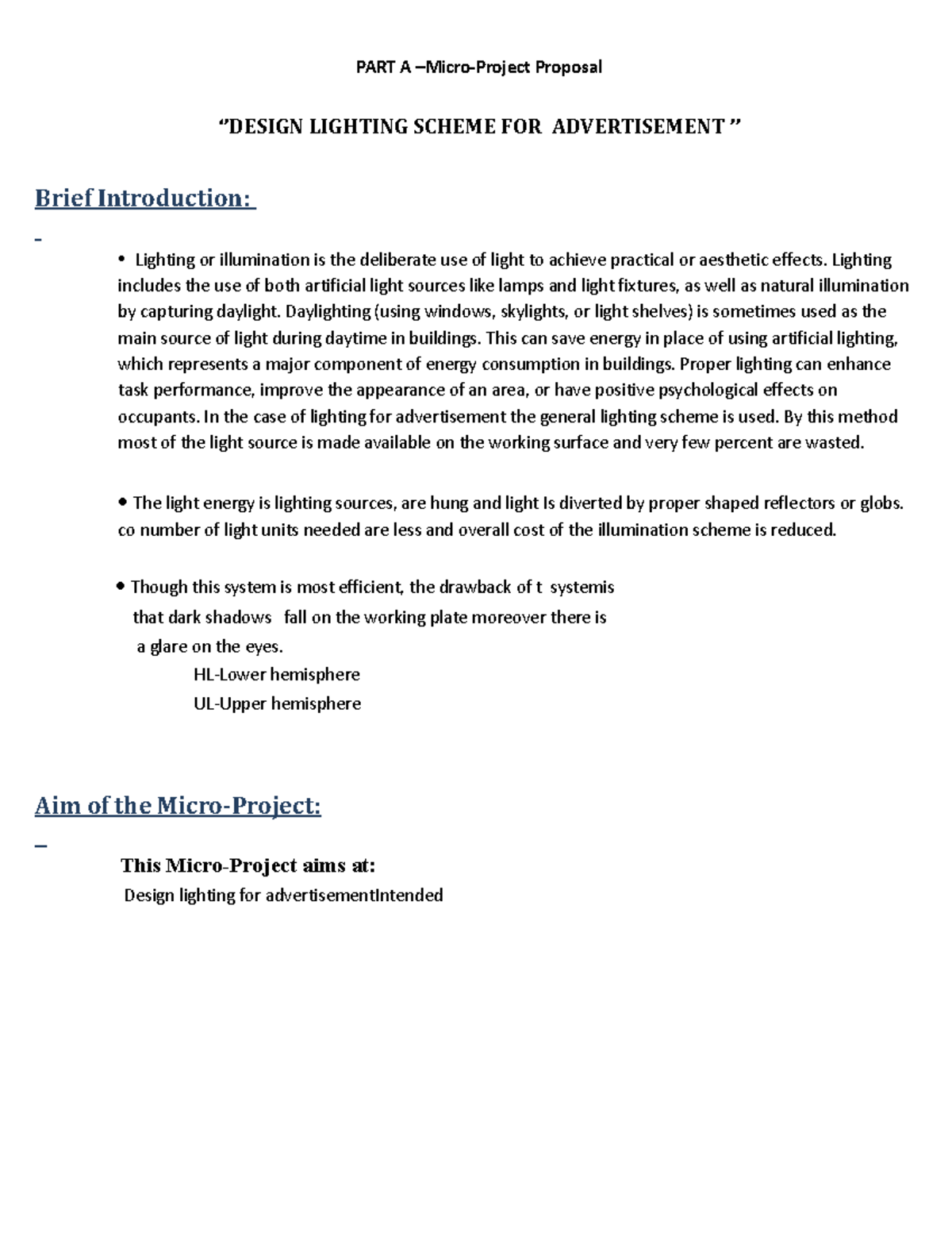 Micro-Project Proposal: Designing Lighting Schemes for Advertisements ...