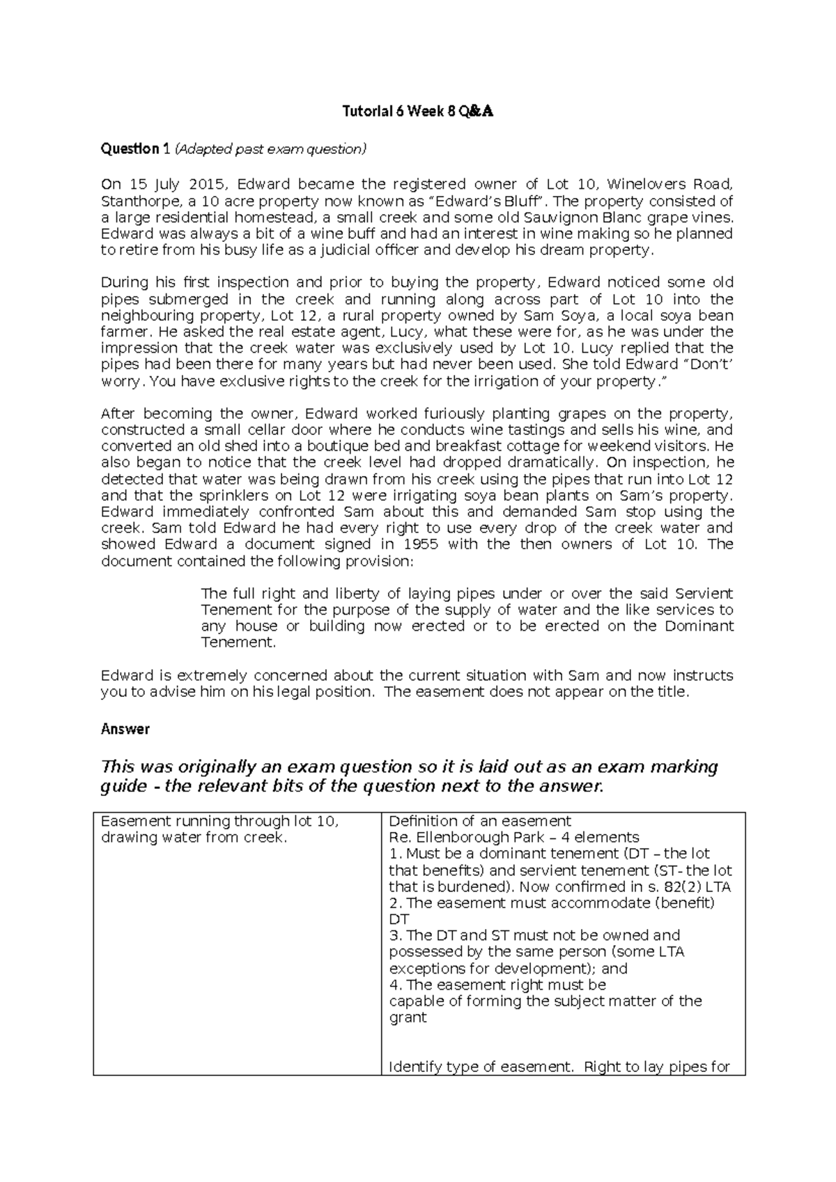 week 6 tutorial property week 6 tutorial legal process course law ...