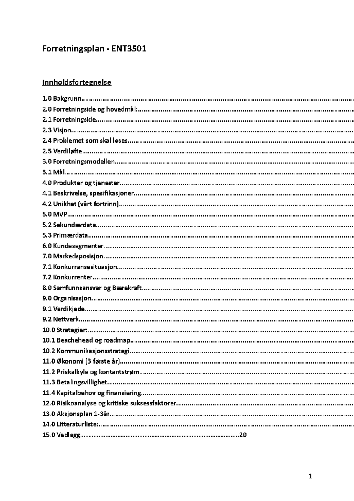 Forretningsplan Småjobben UB - Forretningsplan - ENT ...