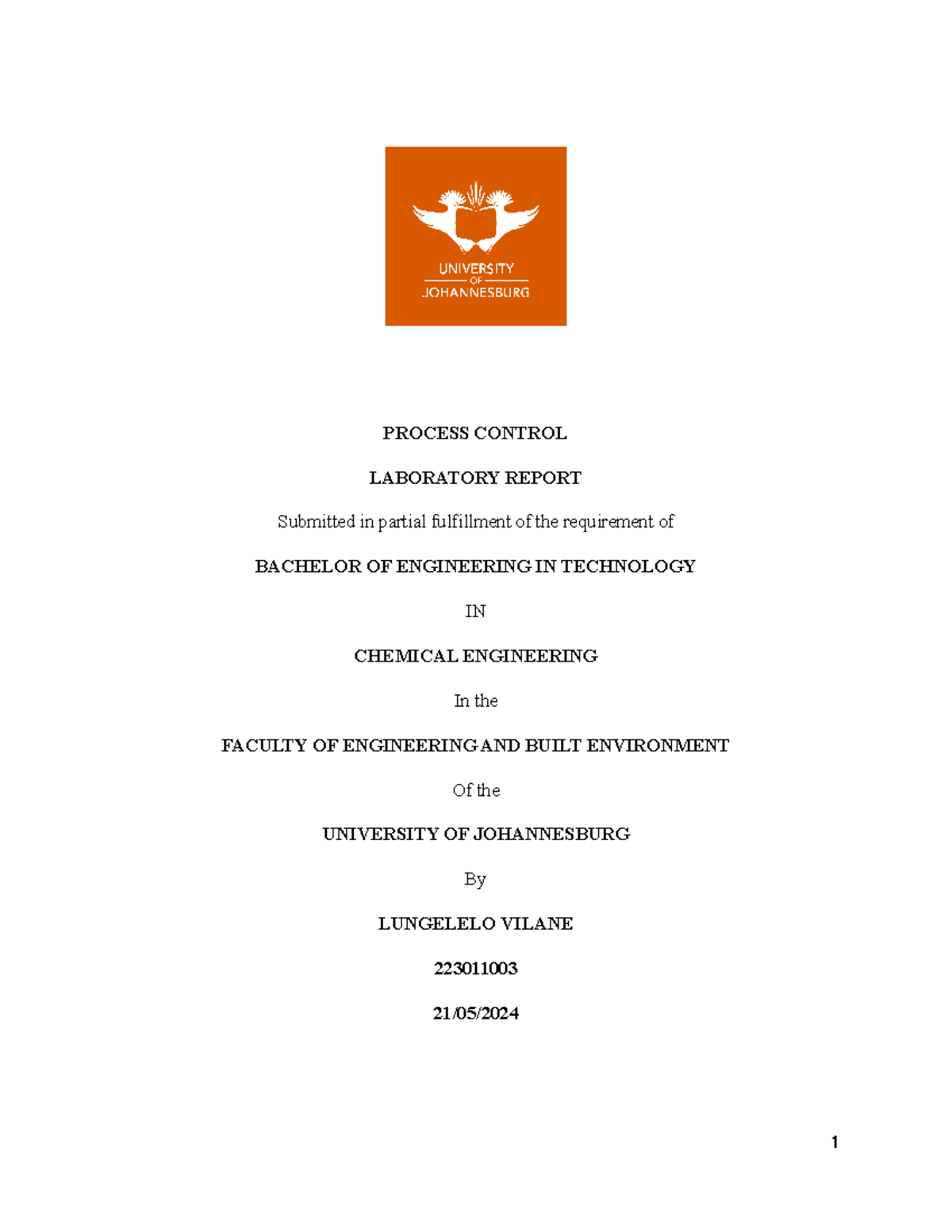 Process Control Lab Report: Batch Heating & On/Off Control Analysis ...