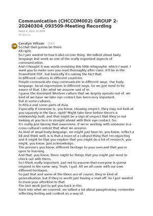 Use communication to build relationships formative assessment - Use communication to build - Studocu