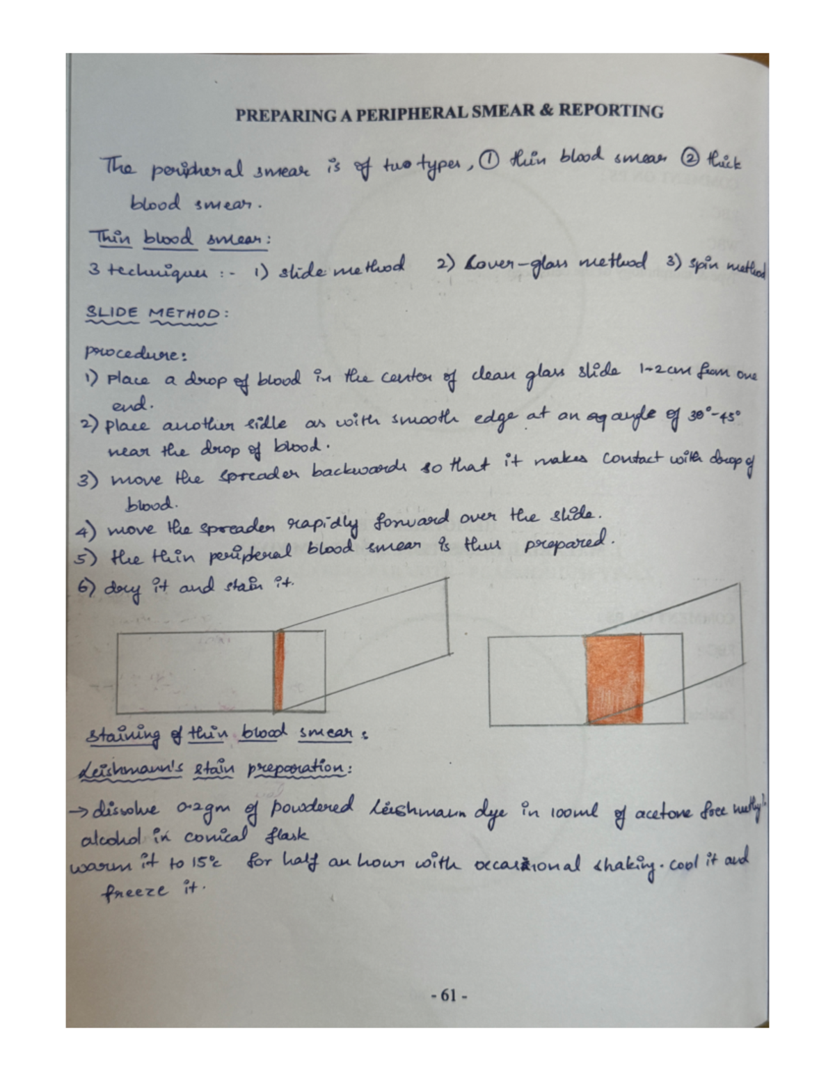 Peripheral Smear Reporting Techniques and Procedures for Pathology ...