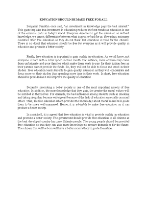 LEED 1301 FINAL EXAM QUESTION SEMESTER 1 - INTERNATIONAL ISLAMIC ...