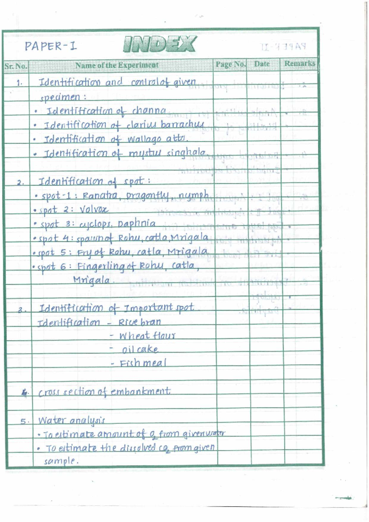 FWFC Practical Book 2025-26: Fish Identification & Control Techniques ...